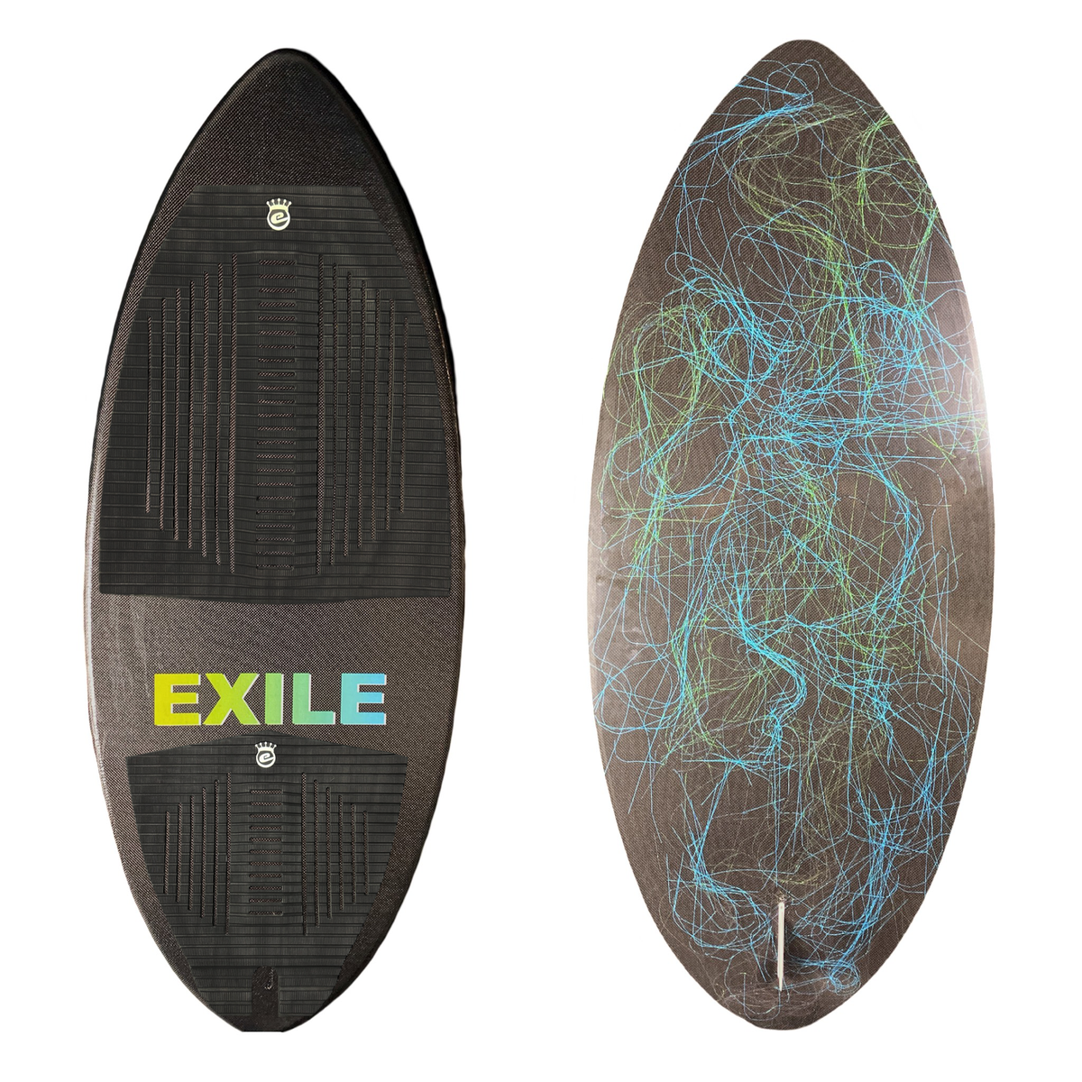 52" Lock™ Carbon Skim Style Wake Surfboard | Exile Wakesurfing