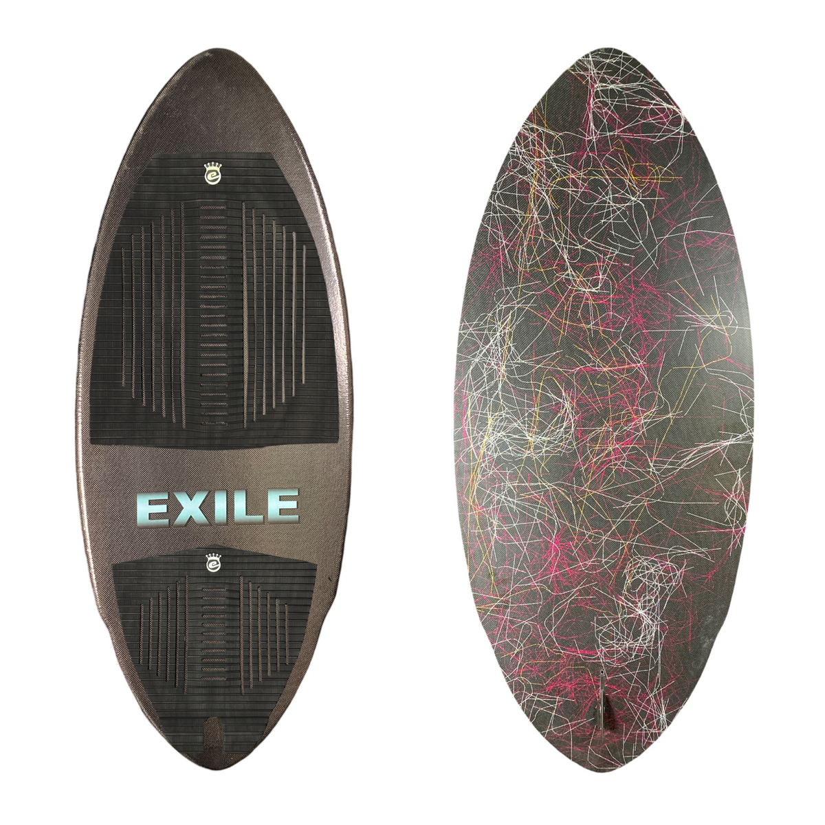 52" Speedboat™ Double Carbon Fiber Epoxy Skim Style Wake Surfboard ...